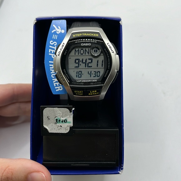 Casio | Accessories | Nwt Casio Watch Step Tracker Exercise Work Out ...